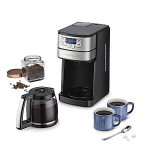 Cuisinart DGB-400SSFR Grind and Brew 12 Cup Coffeemaker - Silver (Renewed)