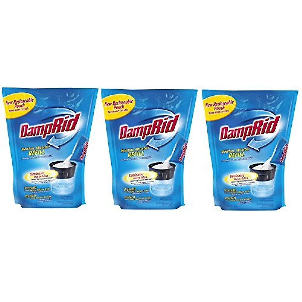 Damprid Fg30k Moisture Absorber Refill, 42-ounce (3 Pack)