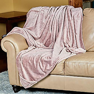 Outrageously Soft Convertible Cozee 2 in 1 Blanket and Pillow Combo- Oversized Lightweight Throw That Folds Into Travel Pillow 60 x 70 Inches - Mauve