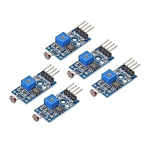 uxcell Photosensitive Sensor Module Digital Light Intensity Detection 4pins DC 3.3-5V for UNO 5pcs
