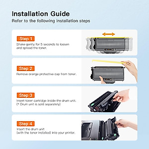 E-Z Ink (TM) Compatible Toner Cartridge & Drum Unit Replacement for Brother TN360 TN330 DR360 DR-360 High Yield Compatible with DCP-7040 DCP-7030 MFC-7840W HL-2140 MFC-7340(2 Toner, 1 Drum Unit)