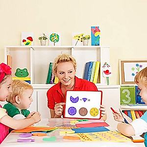 Meetory 134 Pcs Magnetic Fraction Tiles & Fraction Circles - Math Manipulatives for Preschool Elementary School Educational Resources Classroom Educational Kit