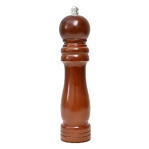 Wooden Pepper Mill or Salt Mill Adjustable Coarseness Wooden Peppermill Ceramic Grinding Mechanism Refillable Wood Pepper Grinder for your Kitchen and Cooking (8 inch) (2)