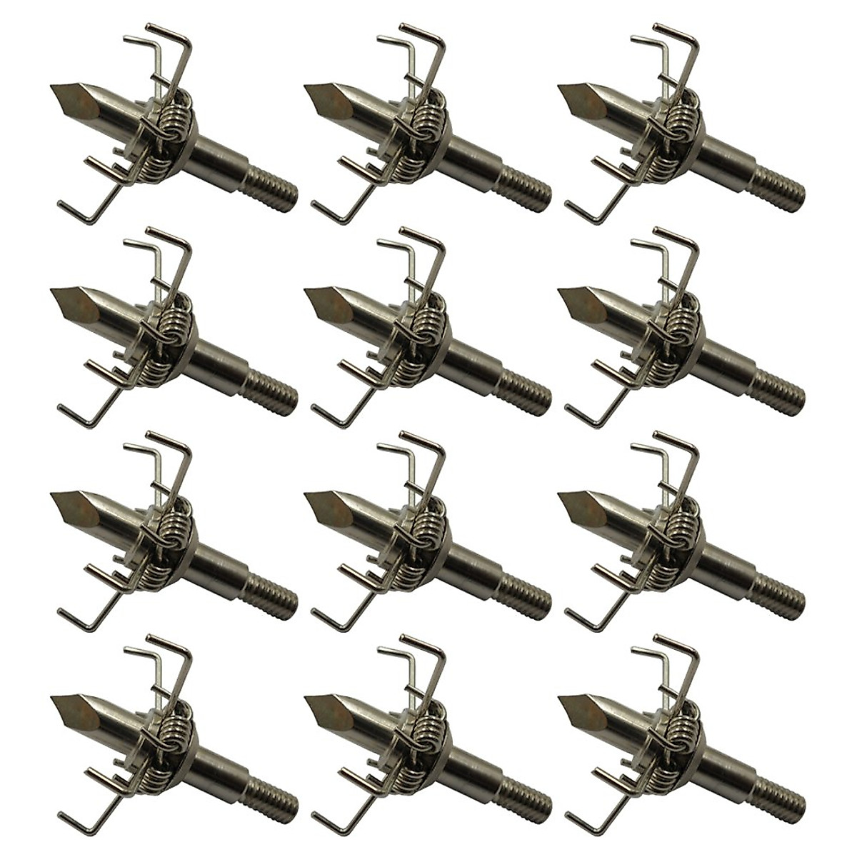 e5e10 12PK Archery Judo Broadheads Points Tips 100Grain Paw Point Arrowheads for Hunting Small Animals (Sharphead)
