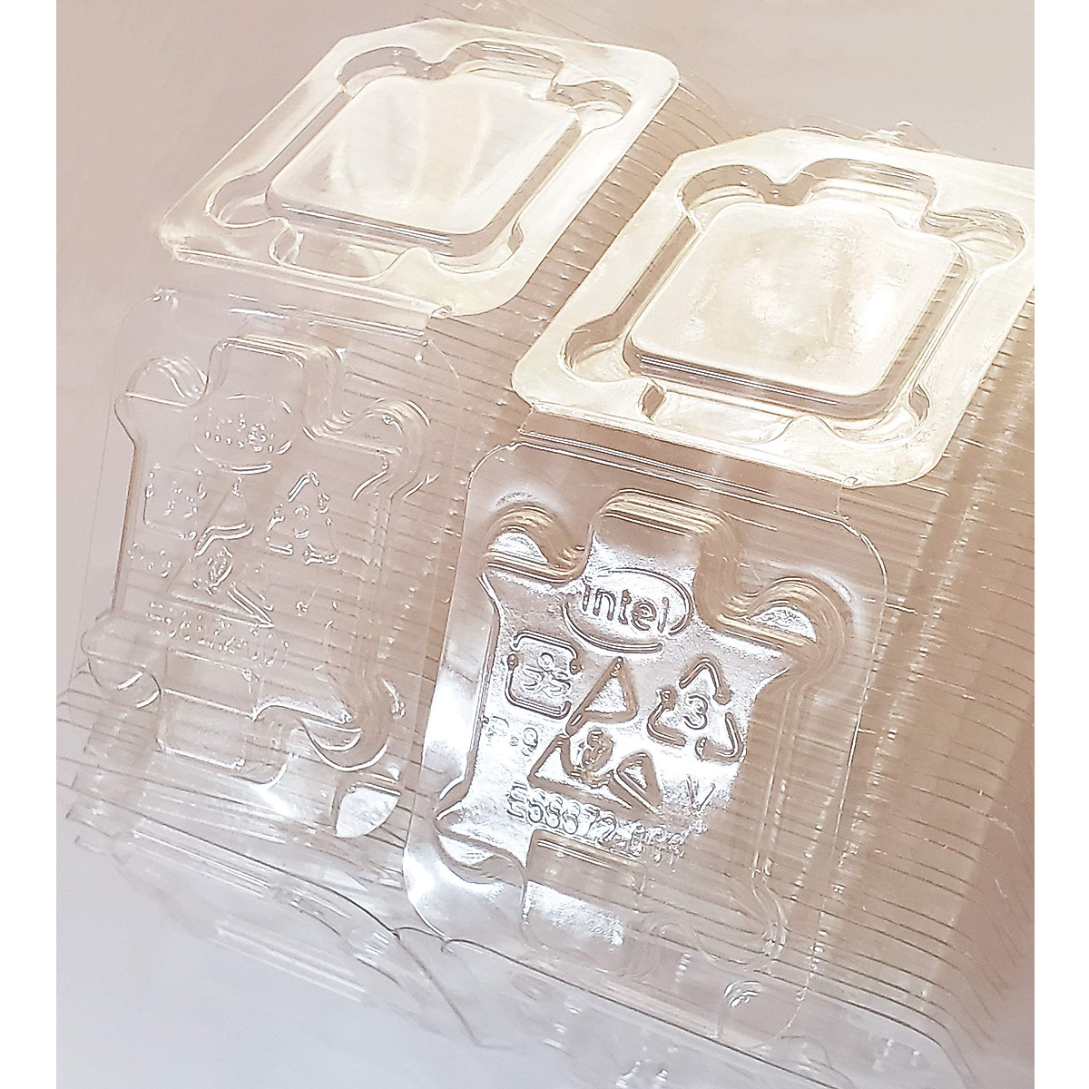 20PCS Computer CPU Case Tray Packaging Clamshell for Intel LGA775 LGA1150/1151/1155 /1156 i3 i5 i7 CPU Protector Cover