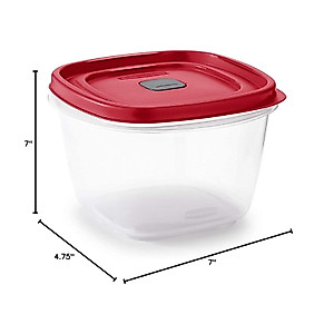 Rubbermaid 7 cups Food Storage Container 3 Pack Clear