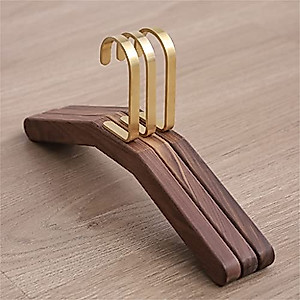 N/A Solid Wood Hanger Household -Shoulder Seamless Bag Non-Slip Clothes Hanger Set Anti-Shoulder Corner Hook Hanger