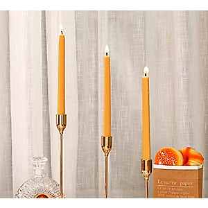 Beeswax Taper Candles Beeswax Candlesticks 8" 12Pack Handmade of 100% Pure Beeswax Tapers for Home Decoration