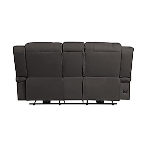 Lexicon Landwood Power Double Reclining Loveseat, Chocolate