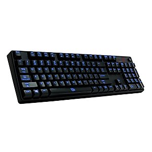 Tt eSPORTS Thermaltake Tt e Sports Poseidon Z Blue Switches with 4-Level Brightness Blue LED Mechanical Gaming Keyboard KB-PIZ-KLBLUS-06