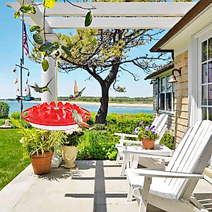 Hummingbird Feeders for Outdoors, Leak Proof, Hanging Bird Feeder for Hummingbirds, with 25 Feeding Ports, Easy to Fill and Clean, Suit for Garden