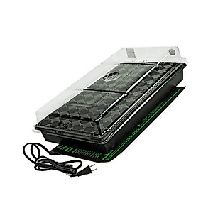 Jump Start CK64050 Germination Station w/Heat Mat Tray, 72-Cell Pack, One size, 2" Dome