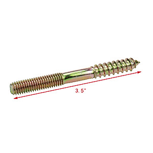 Dowel Screw Mcredy Double End Threaded Machine Self Tapping Wood Screw Bolt Stud M8 Hanger Bolt (M8x80mm) Pack of 10