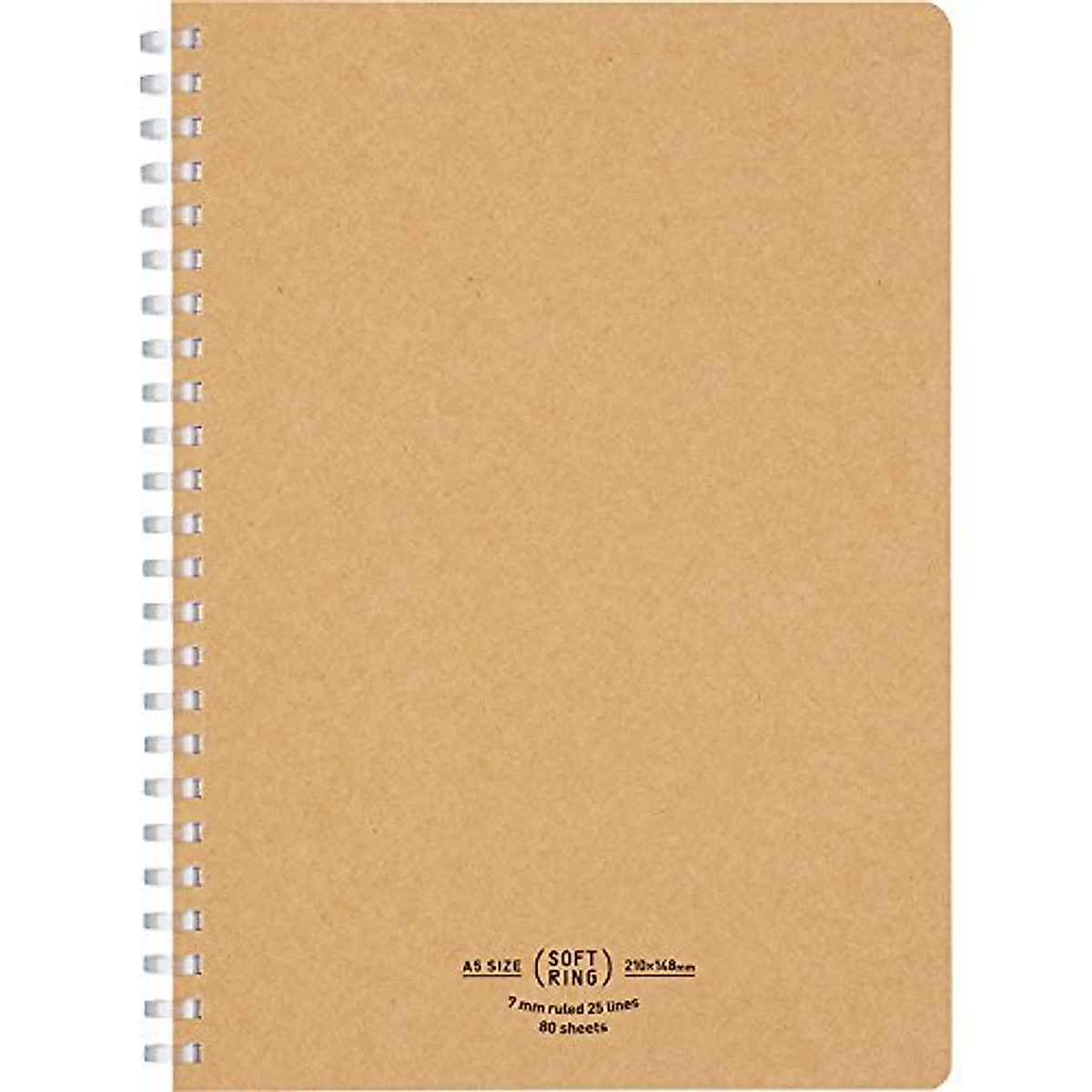Kokuyo notebook soft ring note natural 80 sheets A5 A ruler tea - SV638A - S Japan