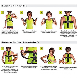 BraceAbility Posture Corrector Brace | Upper Back Straightener to Fix Hunched, Rounded or Stooped Shoulders, Forward Head and Neck Posture Improvement at Home or Work (Small)