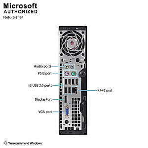 HP Elite 8300 Ultra Small Form Factor (Intel Quad Core i5-3470S (3rd Gen) 2.9GHz) 16GB RAM, 240GB SSD, HDMI, Bluetooth, WiFi, Windows 10 Professional (Renewed)