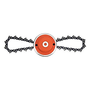 Trimmer heads, effective abrasion resistant brush trimmer head with chain for garden