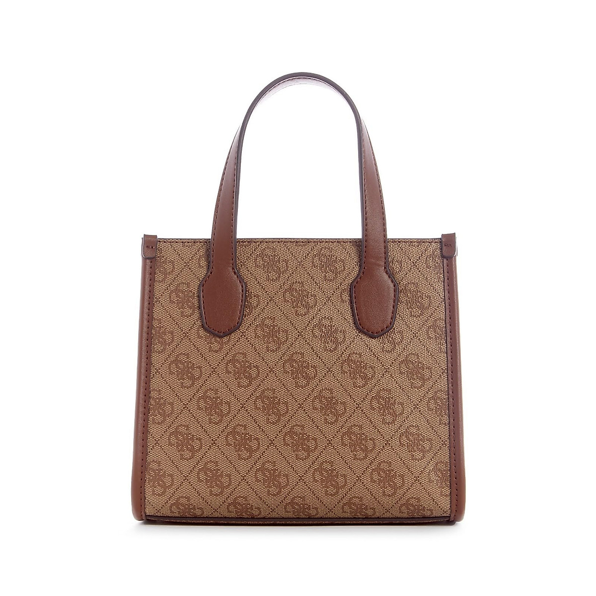 GUESS(ゲス) Silvana Mini Tote, Latte Logo/Brown
