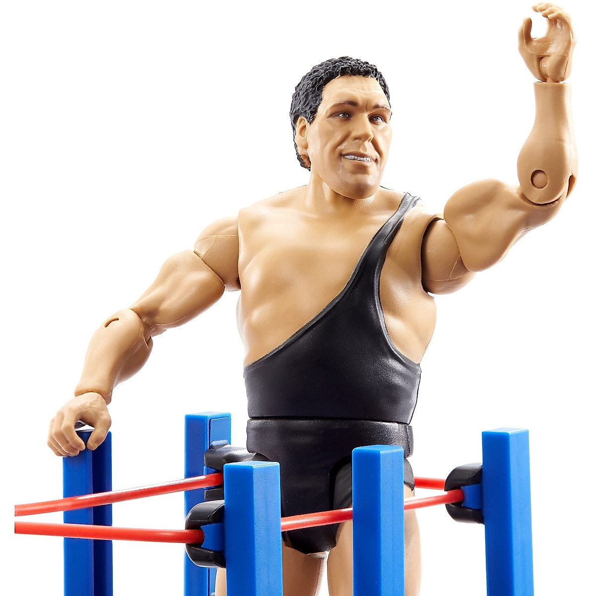 WWE Wrestlemania Moments Andre The Giant 6 inch Action Figure Ring Cart with Rolling WheelsCollectible Gift for WWE Fans Ages 6 Years Old and Up