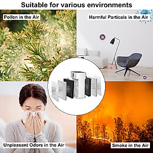 2 Pack HY4866 Air Purifier Replacement Filter for Morento Enhanced Version