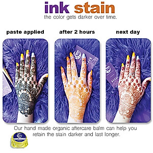 Temporary Tattoo India Painting Tattoo Paste Cone, 3 Tubes Brown Paste Cone Indian Body Art Painting Drawing (Brown, 3 Cones)