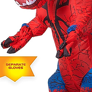 Marvel Spider-Rex Inflatable -Costume - Inflatable -Adult-Costume of Spider-Rex Dinosaur with Gloves