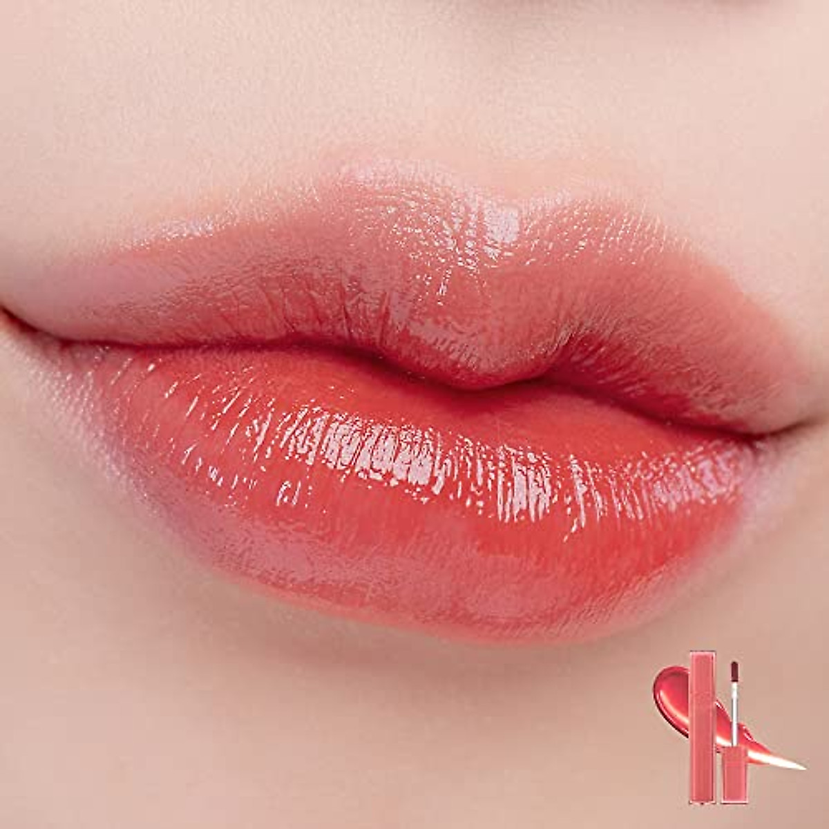 rom&nd DEWYFUL WATER TINT 01 IN CORAL|Glossy| high pigment| moisturizing| non-sticky|Hydrated lips|colorful shades|High Shine|0.18oz