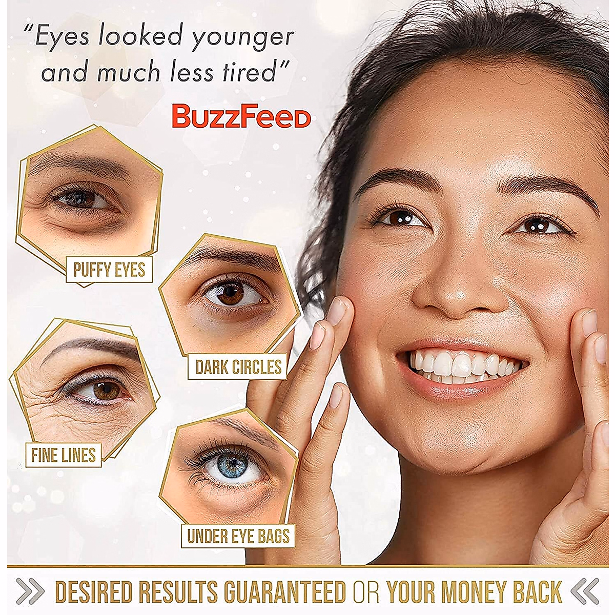 DERMORA Under Eye Mask Patches - 20 Packs - Face Mask Skin Care Products for Puffy Eyes, Dark Circles, Wrinkles and Fine Lines - Cruelty-Free & Vegan Eye Patches - Stocking Stuffers for Women & Men