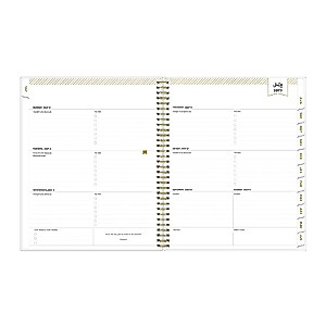 2023-2024 Day Designer Weekly/Monthly Planning Calendar, 8-1/2" x 11", Poppy Garden, July 2023 to June 2024, 142522