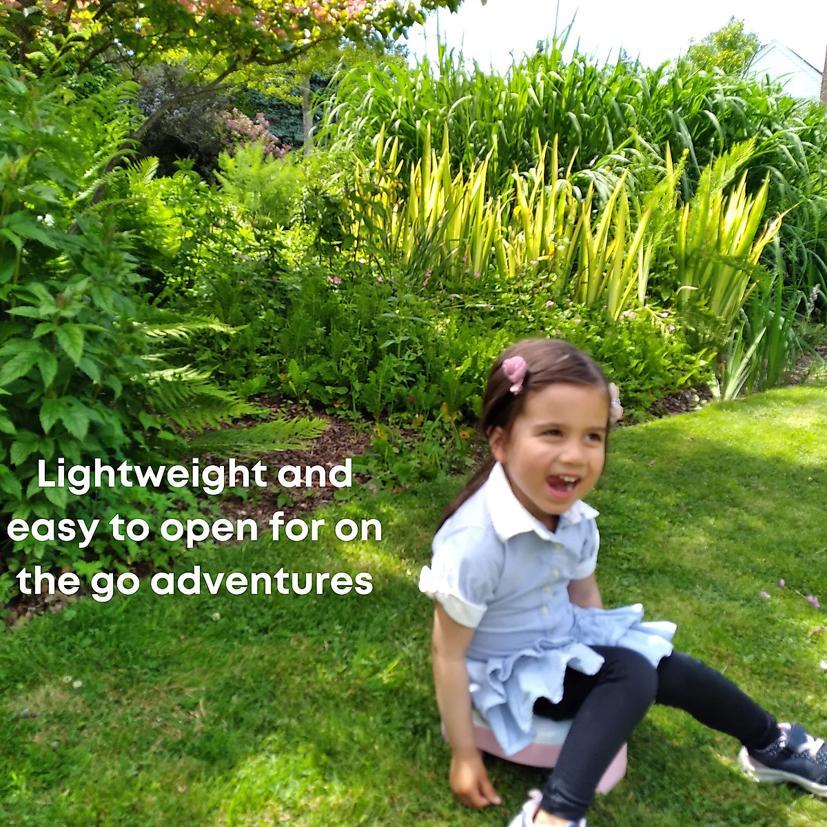 Portable Travel Potty for Toddler Kids 3-in-1 in Pink - Light, Easy with Stylish Carry Bag by Brey Kids