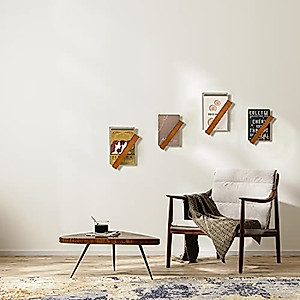 PHILL'S Elevate Your Book Collection and Organize Your Space with These Stylish Floating Bookshelves, Home Mini Library, Ideal Gift for Book Lovers - Set of 2