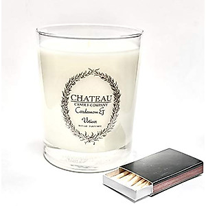 Cardamom & Vetiver Hand Poured Natural Coconut Soy Wax Candle 10oz | Small Batch | Handmade | Luxury Scented Vegan Candle | Perfect Christmas/Holiday Gift