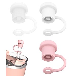 Adjustable Straw Cover for All Brand of Stanley|Simple Modern|Yeti|Owala|Hydro Flask|Reduce|Marrs|Meoky|MaxBase|Beast|Hydrapeak and so on, Diameter 6mm-10mm, BPA Free, Dishwasher safe