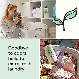 Fresh Wave Odor Removing Laundry Booster, 24 fl. Oz., Pack of 2 - Laundry Scent Booster, Safer Odor Relief, Natural Plant-Based Odor Eliminator, Pet Bedding, Activewear, Blankets & Fabrics