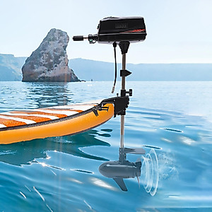 Outboard Motor 2200W 8HP 48V Electric Brushless Outboard Motor Inflatable Fishing Boat Engine Outboard Motor Water-Cooled CDI System