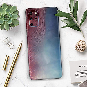 DesignSkinz Abstract Fire & Ice V10 Protective Vinyl Decal Wrap Skin Cover Compatible with The Samsung Galaxy S20 (Screen Trim & Back Glass Skin)