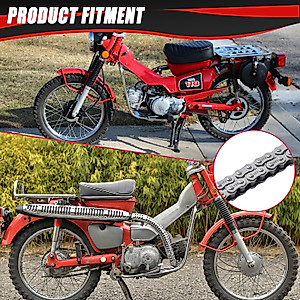 KAMIER 428 Drive Chain 102 Link with Chain Breaker for 50cc 70cc 90cc 110cc 125cc CT90 CT110 TaoTao TForce Coolster Vitacci Apollo Trailmaster Pit Dirt Bike 4 Wheeler ATV Quad Go Kart Heavy Duty Parts
