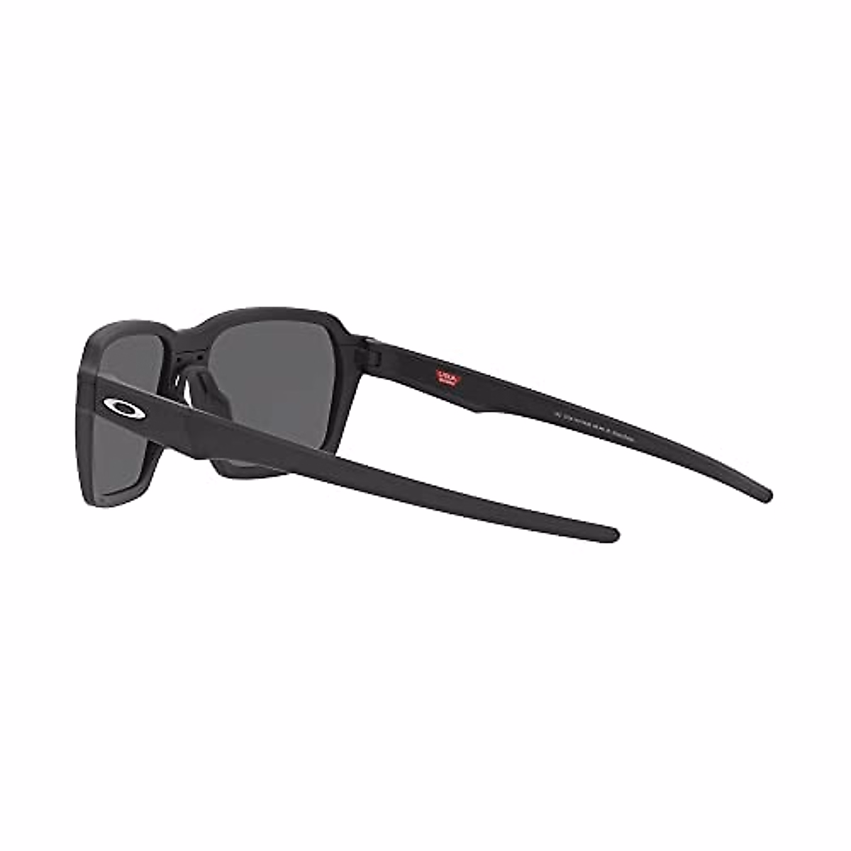 Oakley Men's OO4143 Parlay Rectangular Sunglasses, Matte Black/Prizm Black Polarized, 58 mm