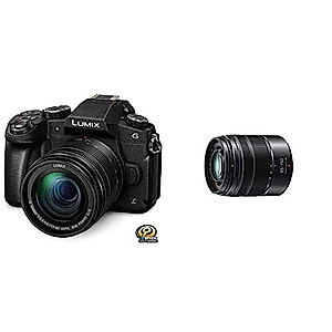 PANASONIC LUMIX G85 4K Digital Camera, 12-60mm Power O.I.S. Lens, with Vario 45-150mm F4.0-5.6 ASPH Mirrorless Camera Lens with Optical Stabilizer
