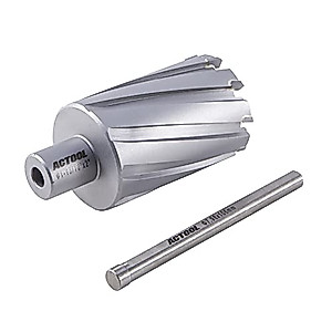 ACTOOL 1-13/16'' Diameter x 2'' Depth of Cut Carbide Tipped TCT ANNULAR Cutter with 3/4'' Weldon Shank