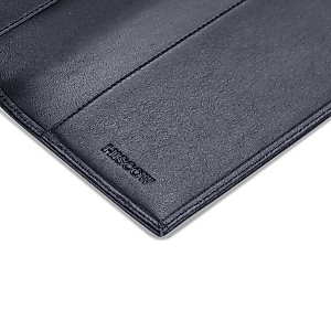 HISCOW Minimalist Checkbook Cover - Full Grain Leather