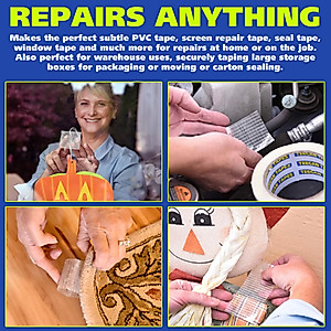 Gaffer Power Clear Filament Duct Tape | Heavy Duty Waterproof Strapping Tape for Repairs | Sealing, Shipping, Packing | Residential, Commercial and Industrial Uses | 2 Inch x 30 Yards