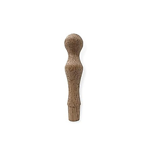 Oak 3-3/8 Inch Mug Hooks Unfinished Smooth Sanded Pegs (10-Pack) - Balsam Point Workshop