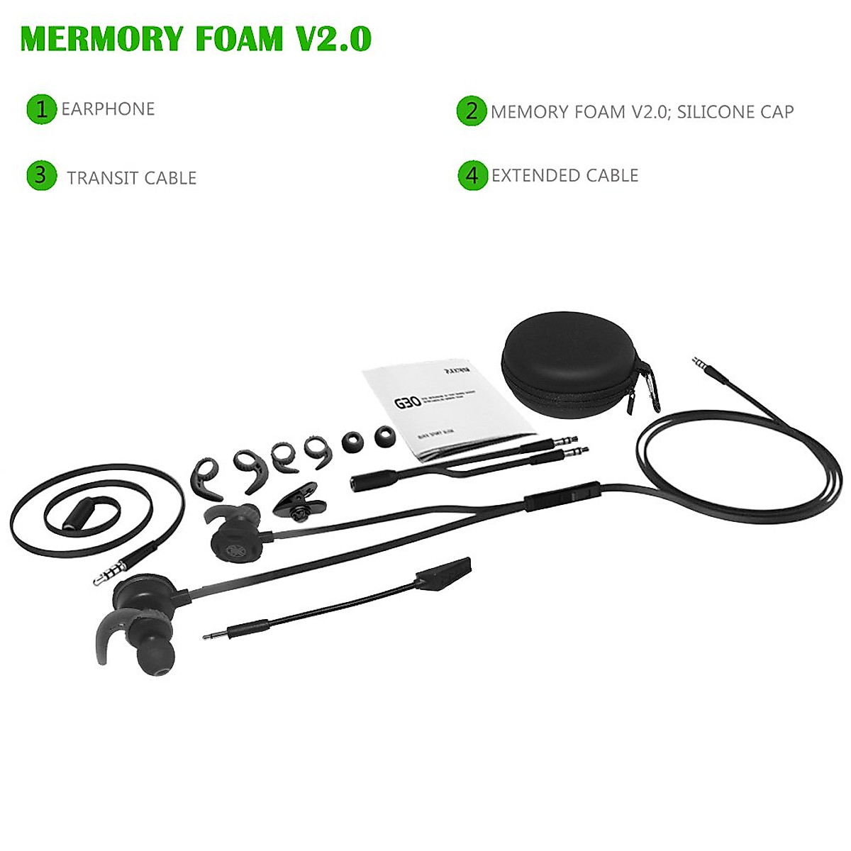 maxin Wired E-Sport Earphone with Adjustable Mic for PS4, Laptop Computer, Cellphone,and so on, 3.5mm Wired Earburds with Snug and Soft Design, Inline Controls for Hands-Free Calling. (Red)