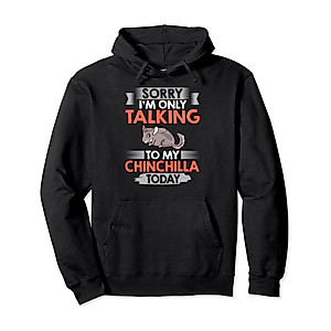 Chinchilla Animals Funny Pet Cute Rodent Cage Wheel Pullover Hoodie