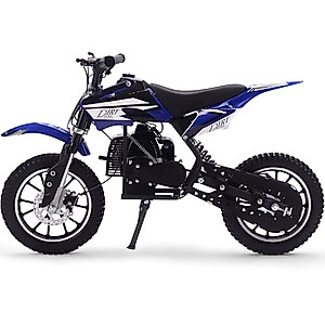 MotoTec DB-01 50cc 2-Stroke Kids Gas Dirt Bike Blue
