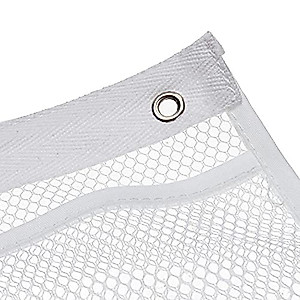 Shower Organizer, Hanging Mesh Storage Bag, Bathroom Washable Cosmetic Organizer Holders(6 Pocket,white)