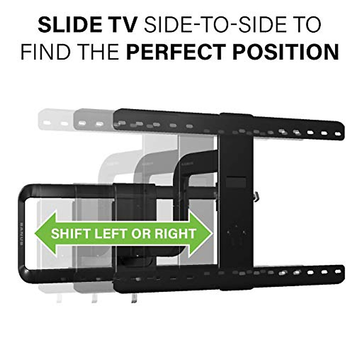 SAMSUNG QN70Q60BAFXZA 70" QLED Quantum HDR 4K Smart TV with a Sanus VLF525-B1 Full-Motion Premium Series Mount for 50"-82" Flat Screen TV's (2022)