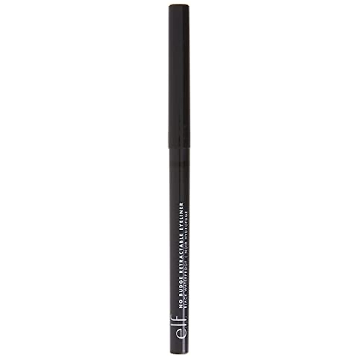 e.l.f. No Budge Retractable Eyeliner, Creamy, Ultra-Pigmented & Waterproof, Creates Bold & Defined Lines, Vegan & Cruelty-Free, Black 0.006 Oz