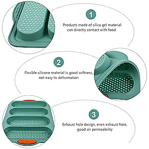 UPKOCH Bake s 2 Pack Silicone Bread Baking Mold Nonstick Baking Pan Baking Tool Kitchen Gadget, Green Silicone Mold French Bread Baking Pan
